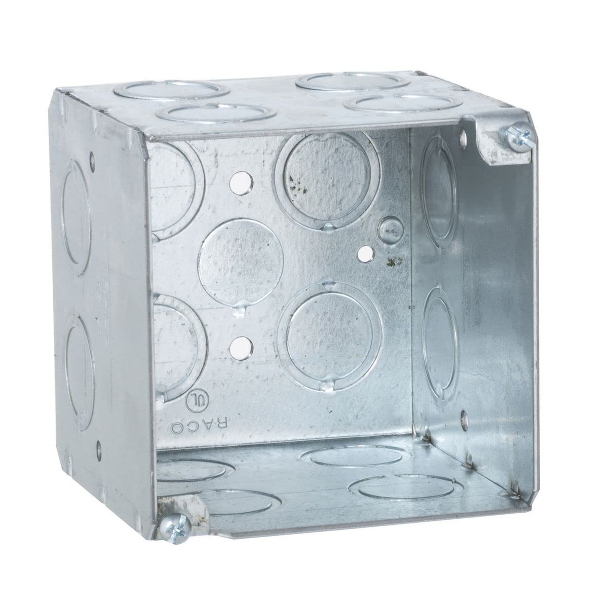 3-3/4 in. Square Box, Large Capacity, Welded, 3-1/2 in. Deep, Sixteen 1 ...