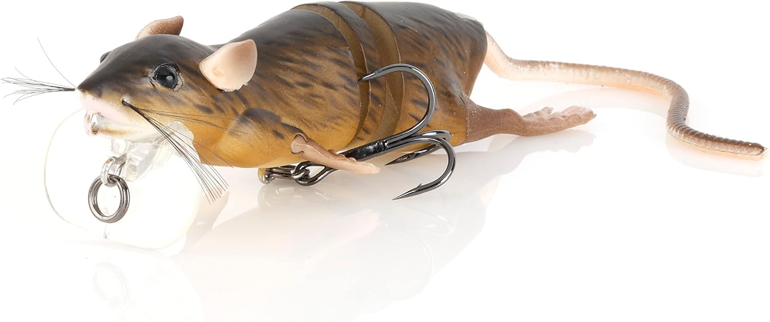 Amazon.com: Savage Gear 3D Rad Rat Fishing Bait, 1/2 oz, Brown ...