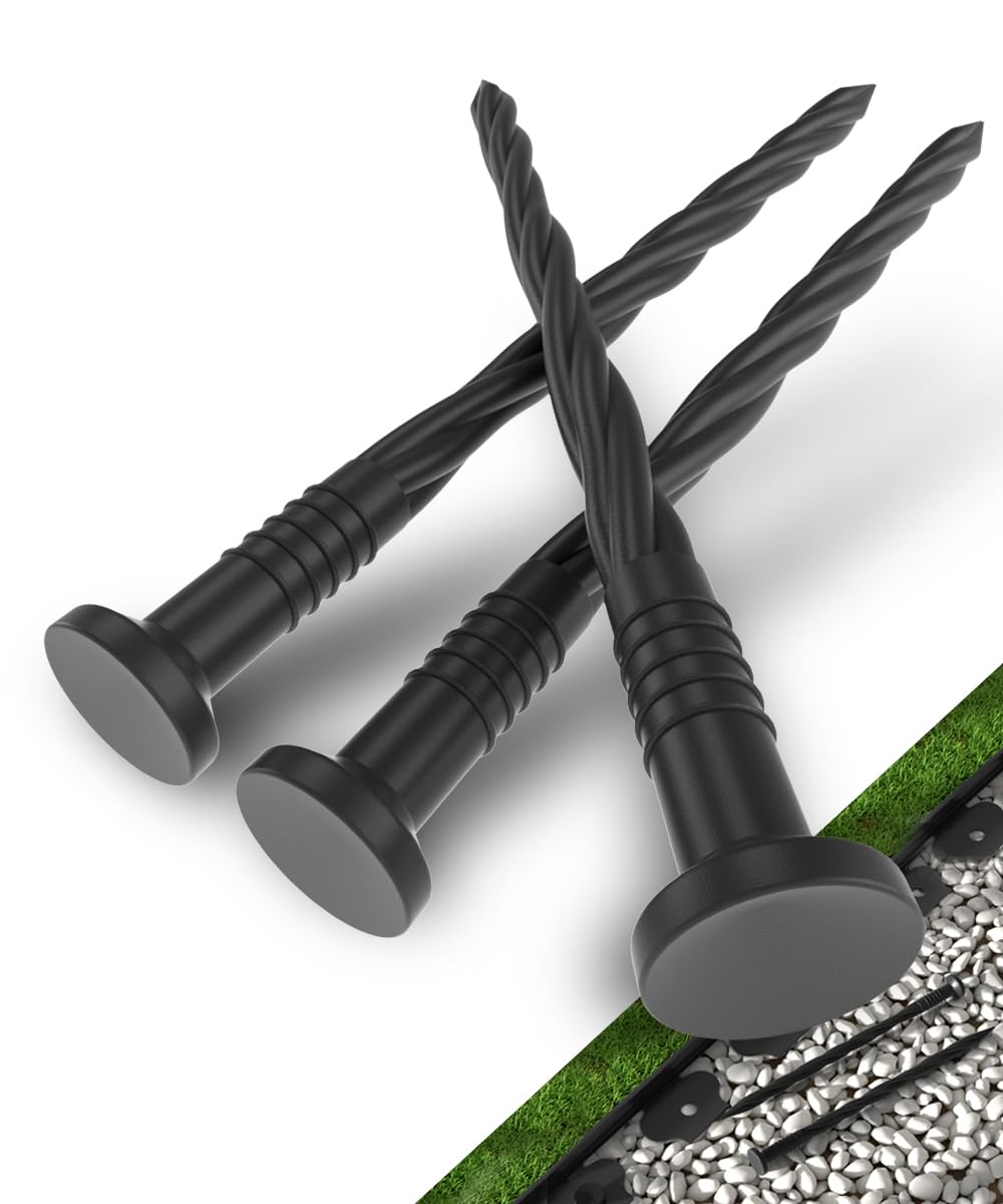 Snapklik.com : 20 Pack 8-Inch Plastic Edging Spikes Landscape Anchoring ...