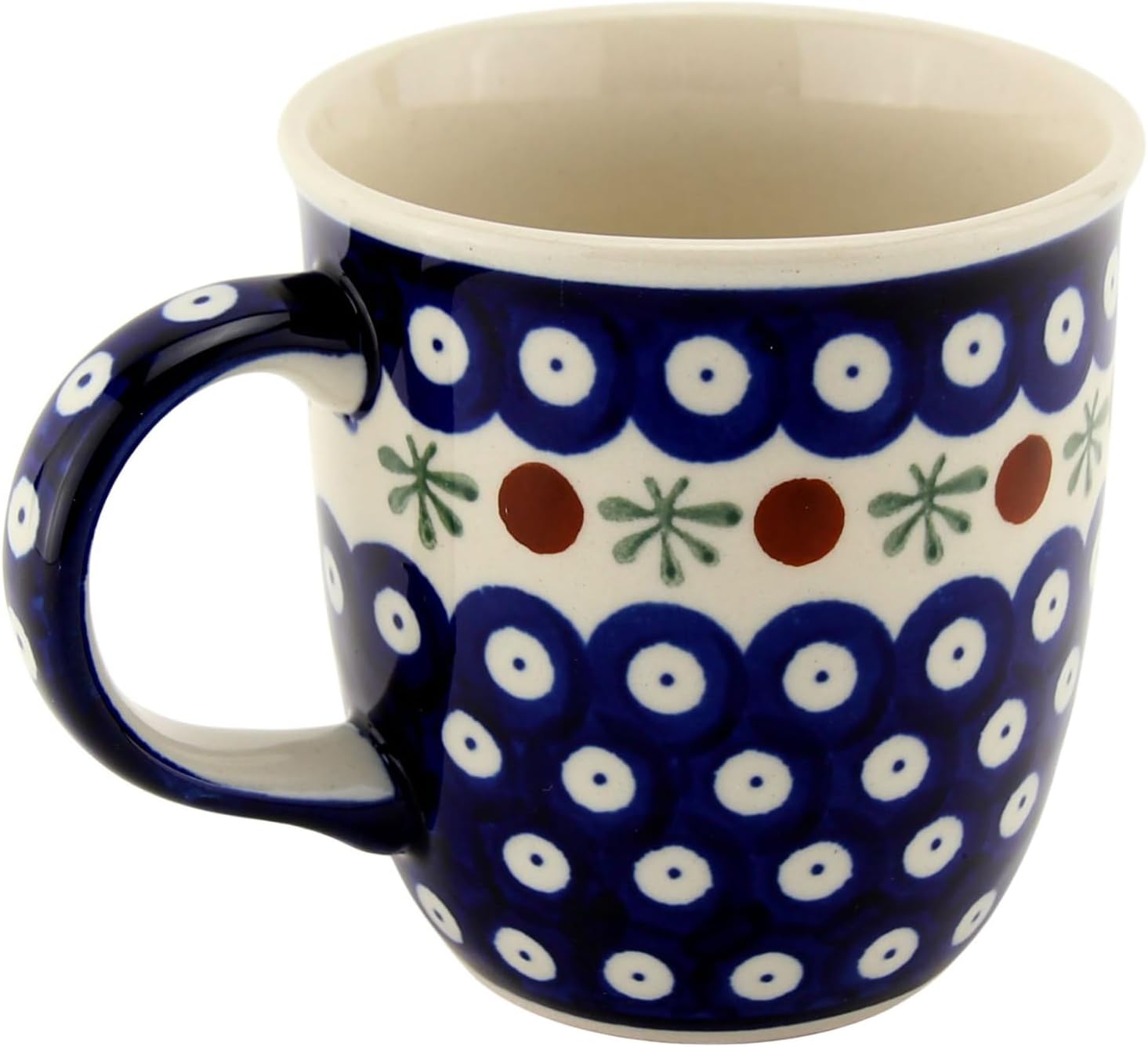 Amazon.com | Polish Pottery Market 12 oz Mug with Handle – Hand-crafted ...