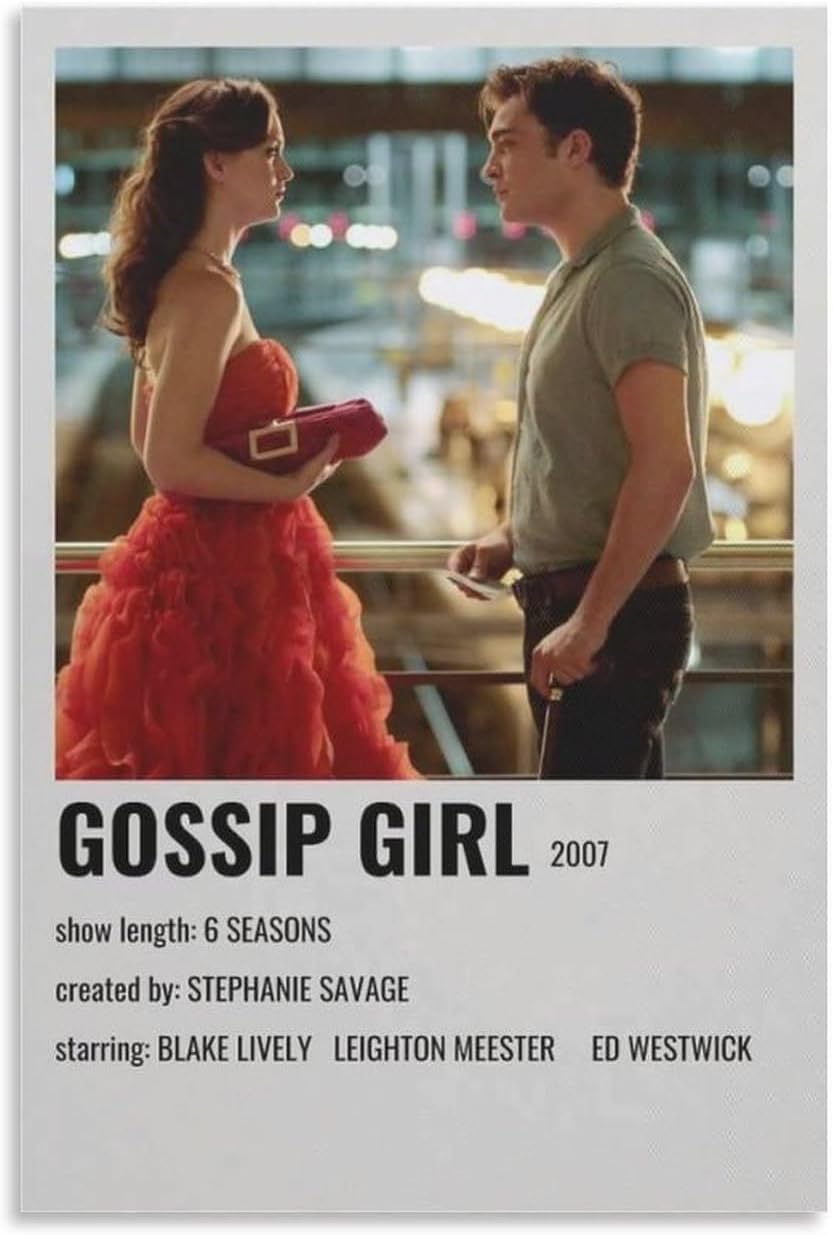 Amazon.com: Gossip Girl Movie Posters Room Bedroom Decoration Wall Art ...