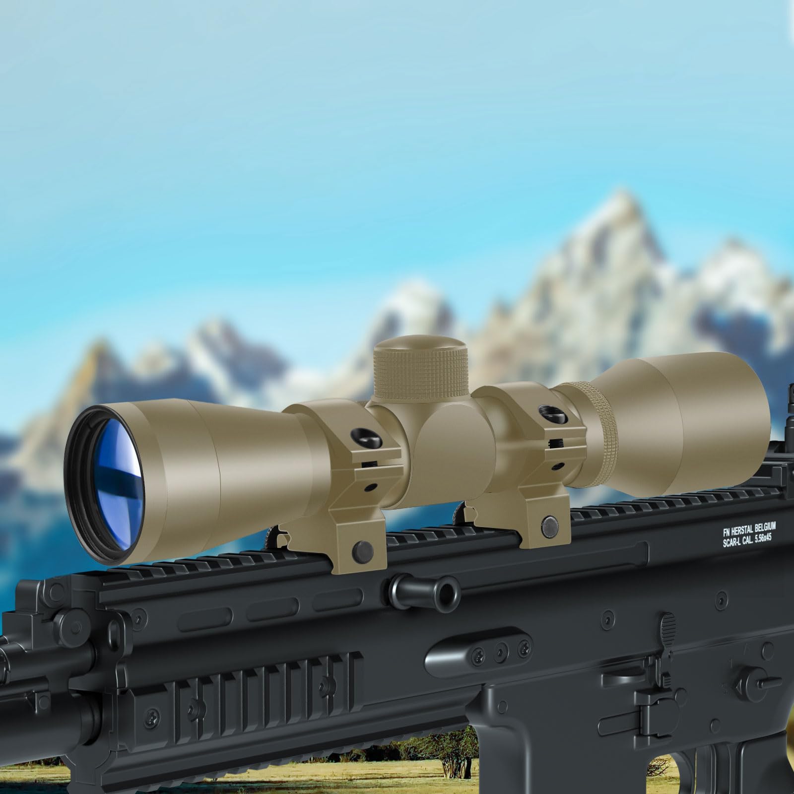 Snapklik.com : Beileshi 4x32 Compact Rifle Scope Crossbow Scope ...