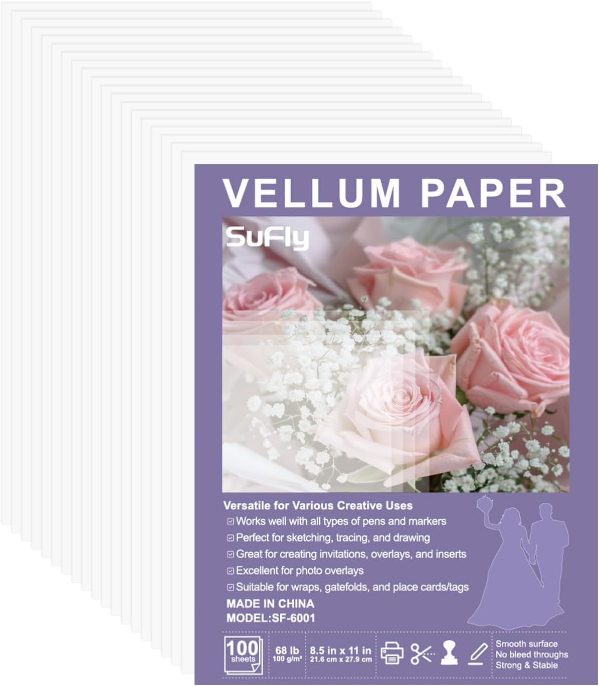 Amazon.com: Strathmore 59-803 Printable Vellum 20Sheet Translucent, 8.5 ...
