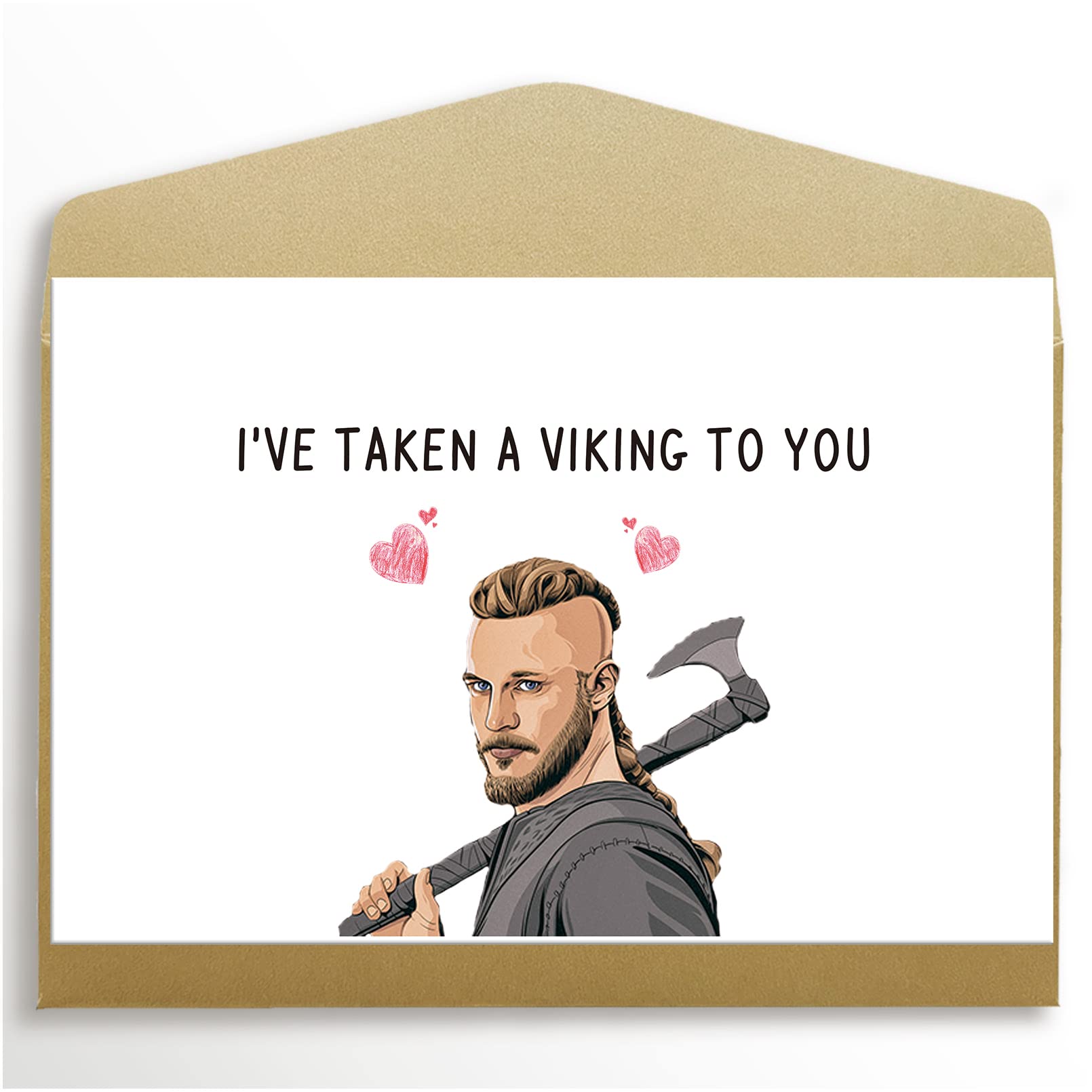 Buy Funny Vikings Valentines Day Card, Ragnar Lothbrok Anniversary ...