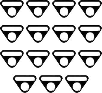 Amazon.com: Psyqtsuary 15Pcs 1" Triangle Buckle Adjuster D Ring ...