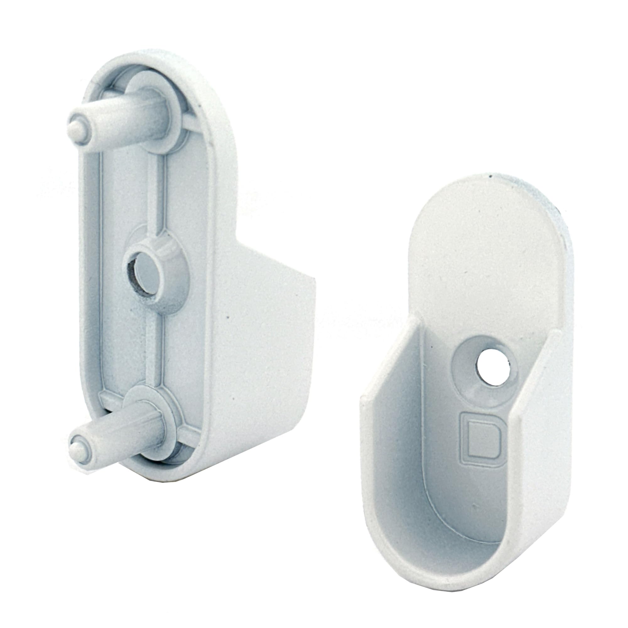 Snapklik.com : Oval Closet Rod End Supports Rear Pin Type 15mm X 30mm ...