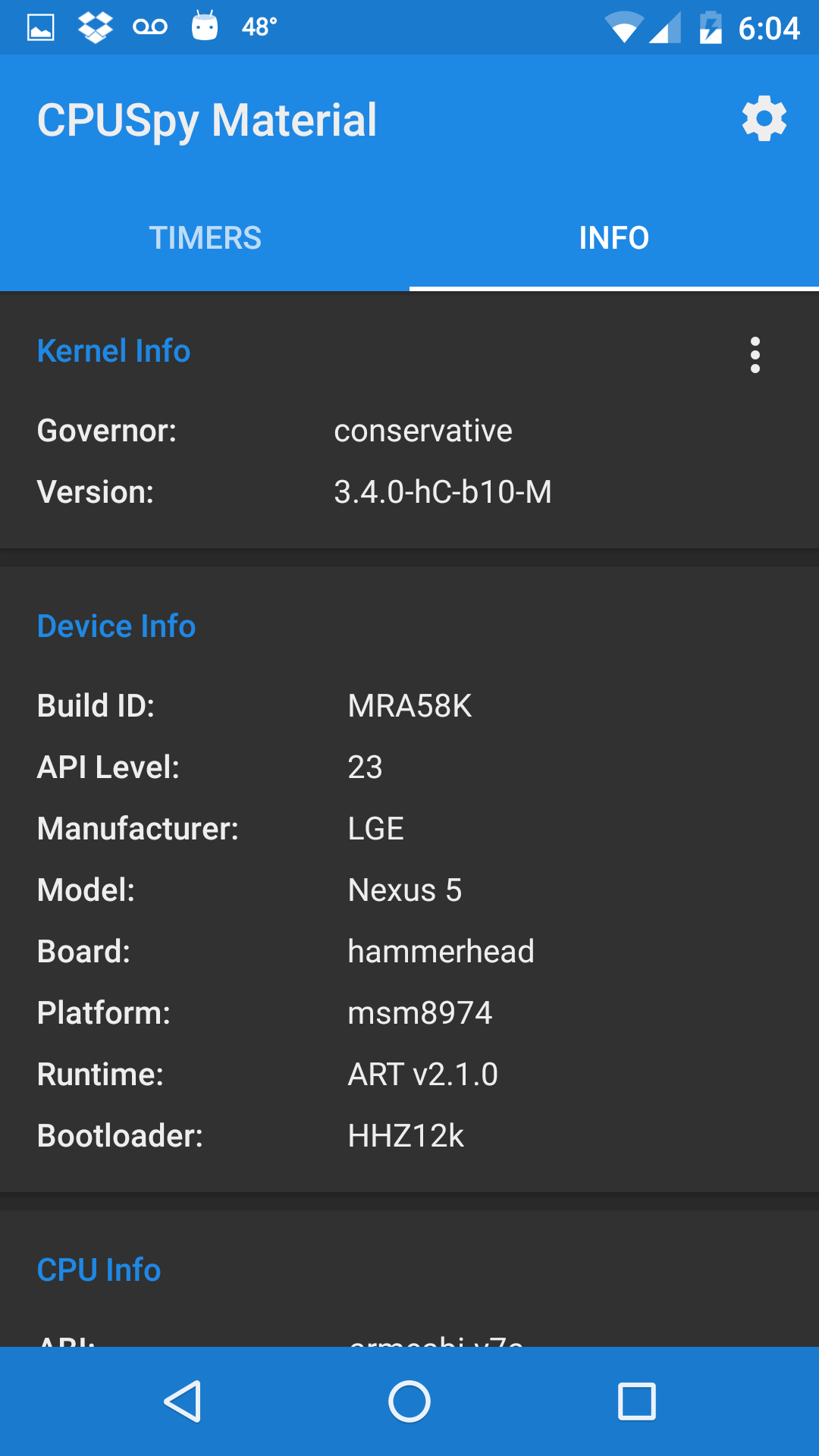 CPUSpy Material - App on Amazon Appstore