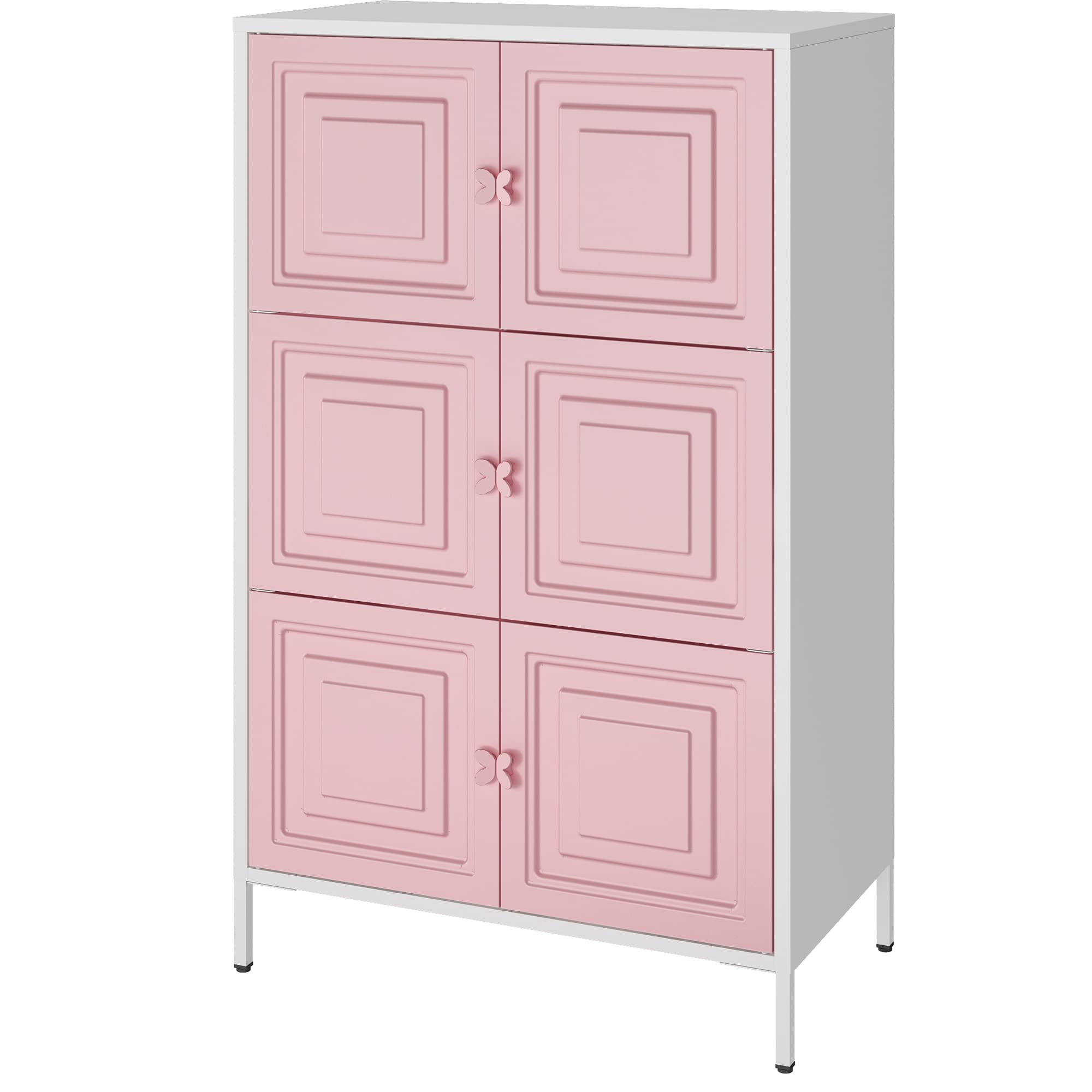 MIOCASA Metal Locker with 6 Doors Storage Cabinet Home and School ...