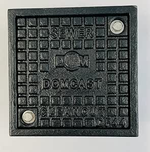 Amazon.com: DomCast DF44 (4 inch ), Sewer Cleanout Cover, Cast Iron ...