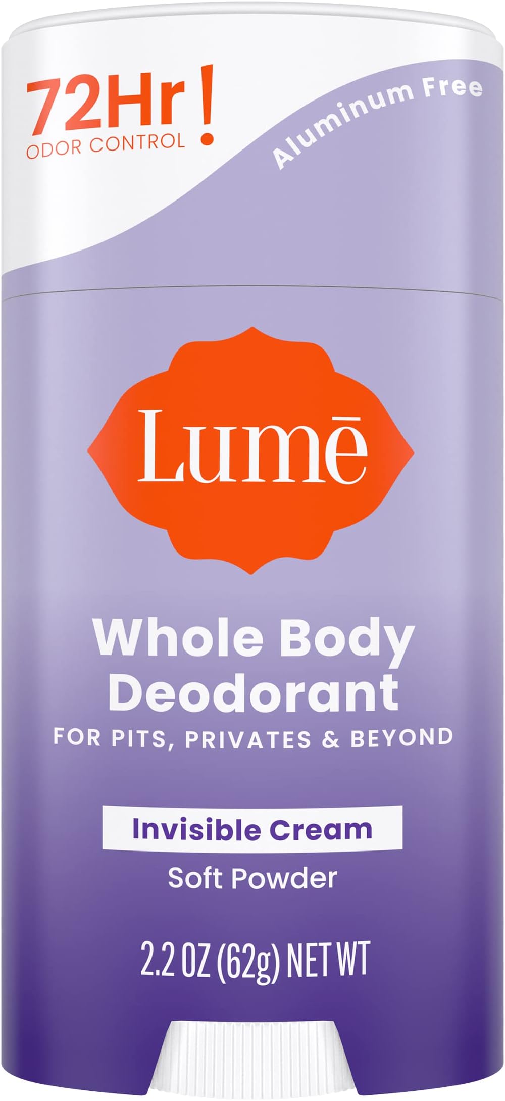 Amazon.com : Lume Whole Body Deodorant - Invisible Cream Stick - 72 ...