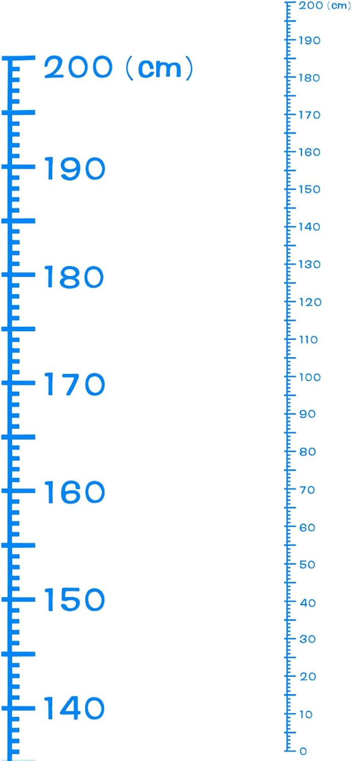 sourcing map Height Chart Ruler Growth Chart 200cm Metric Measure PVC ...