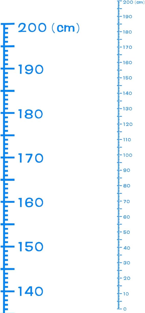 sourcing map Height Chart Ruler Growth Chart 200cm Metric Measure PVC ...