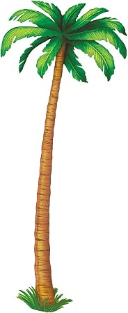 Amazon.com: Beistle Jointed Palm Tree Photo Prop Backdrop, 6' Tall ...