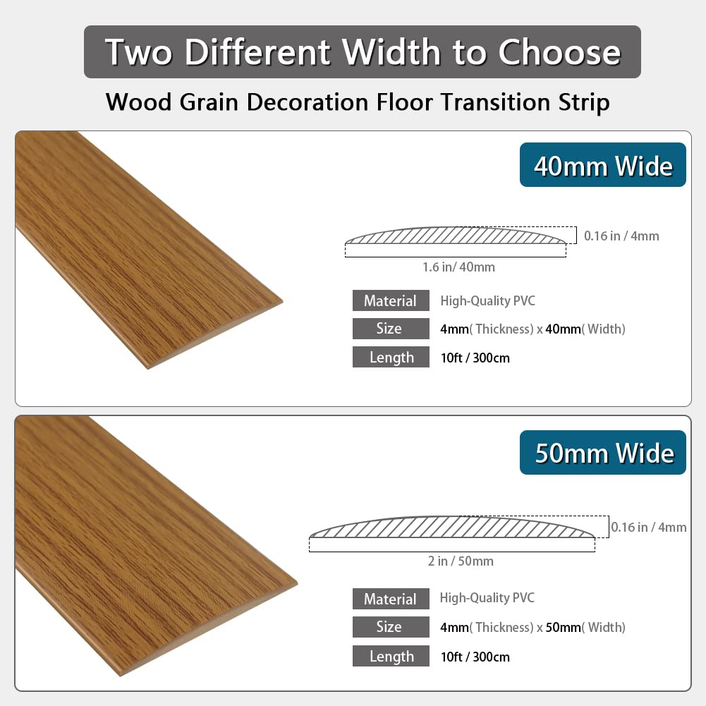 Snapklik.com : Floor Transition Strip 2 Self Adhesive Flat Vinyl ...