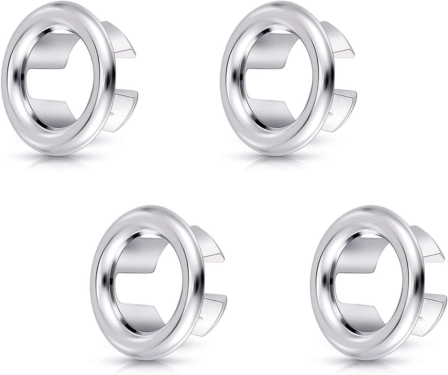 4 Packs Bathroom Overflow Drain cover, Sink Overflow Ring, Round Basin ...