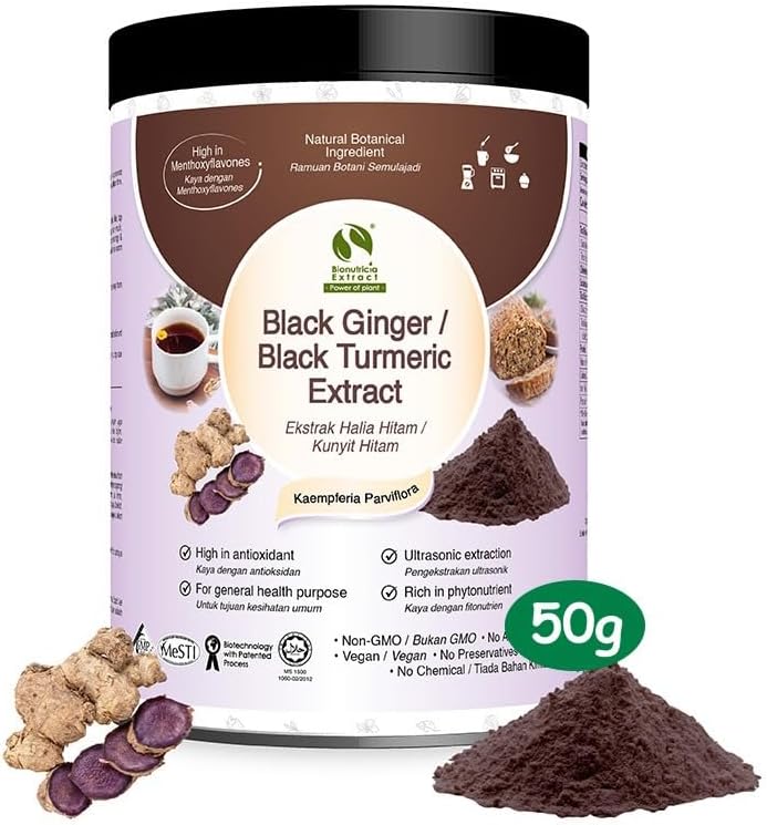 Amazon.com: Bionutricia Black Ginger Extract Powder | Pure standardized ...
