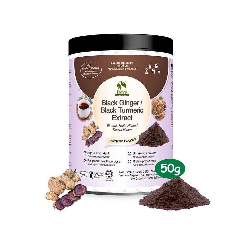 Amazon.com: Bionutricia Black Ginger Extract Powder | Pure standardized ...