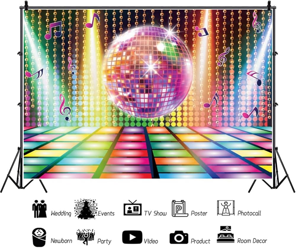 10x8ft Disco Party Backdrop for Photography 70s 80s Philippines | Ubuy
