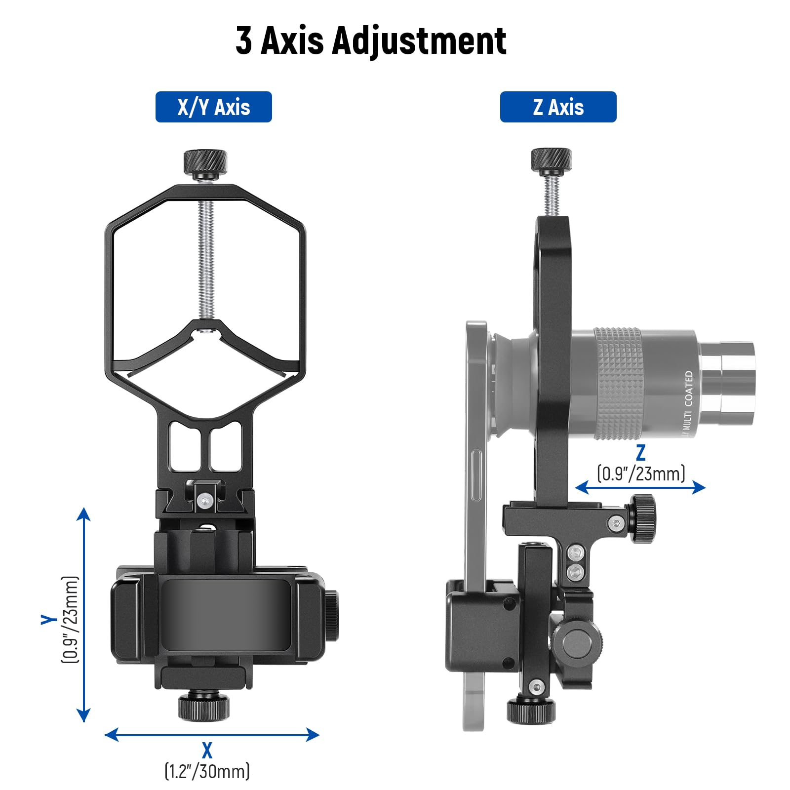 Smartphone Adapter NEEWER 3 Axis , Metal Anti Shake Adjustable ...