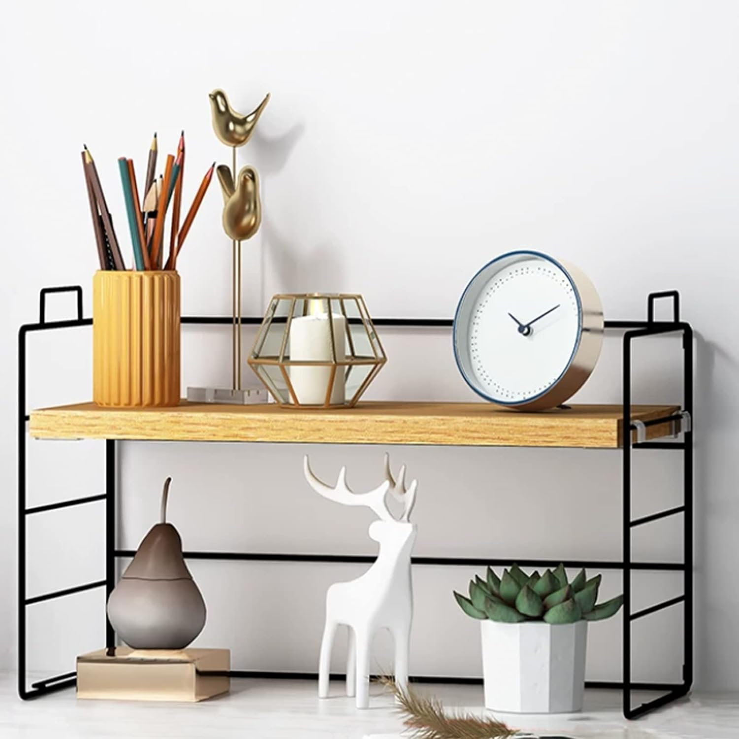 Amazon.com: Desktop Organizer Shelf, Office Organizer Storage Shelf ...