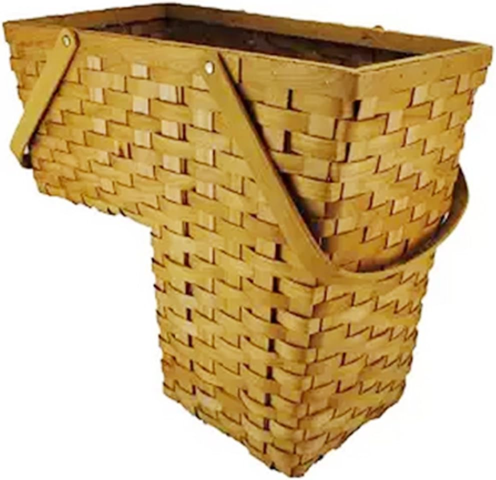 Amazon.com: Topot Woodchip Stair Step Basket with Swift Handle (Honey ...