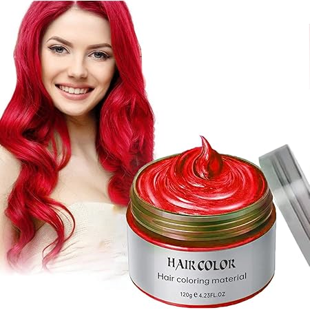 Amazon.com : Red Temporary Hair Wax Color,Natural Red Hair Spray Color ...