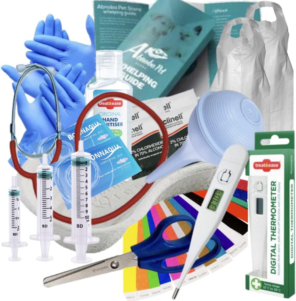 Alpha Dog Essential Whelping Pet birthing supplies and Queening Kit ...