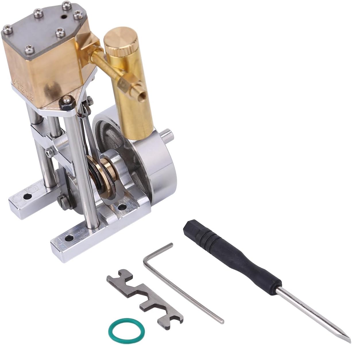 Amazon.com: LACOS Full Metal Engine Model Kit That Works, V1313 Mini ...