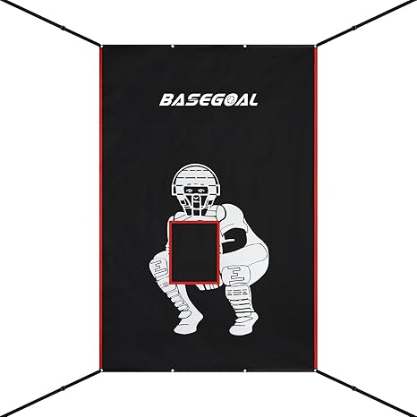 Amazon.com: BaseGoal 4'x6' Vinyl Backstop,Baseball Backstop : Sports ...