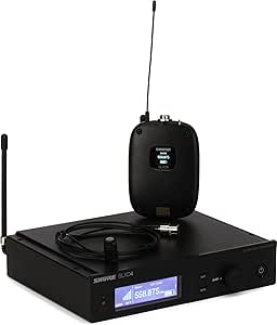 Shure SLXD14/85 Sistema de micrófono inalámbrico con Bodypack y WL185 micrófono Lavalier ...