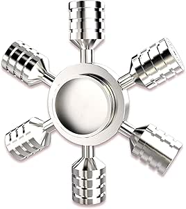Amazon.com: TIAONIAO Metal Fidget Spinner Toy Stainless Steel ...