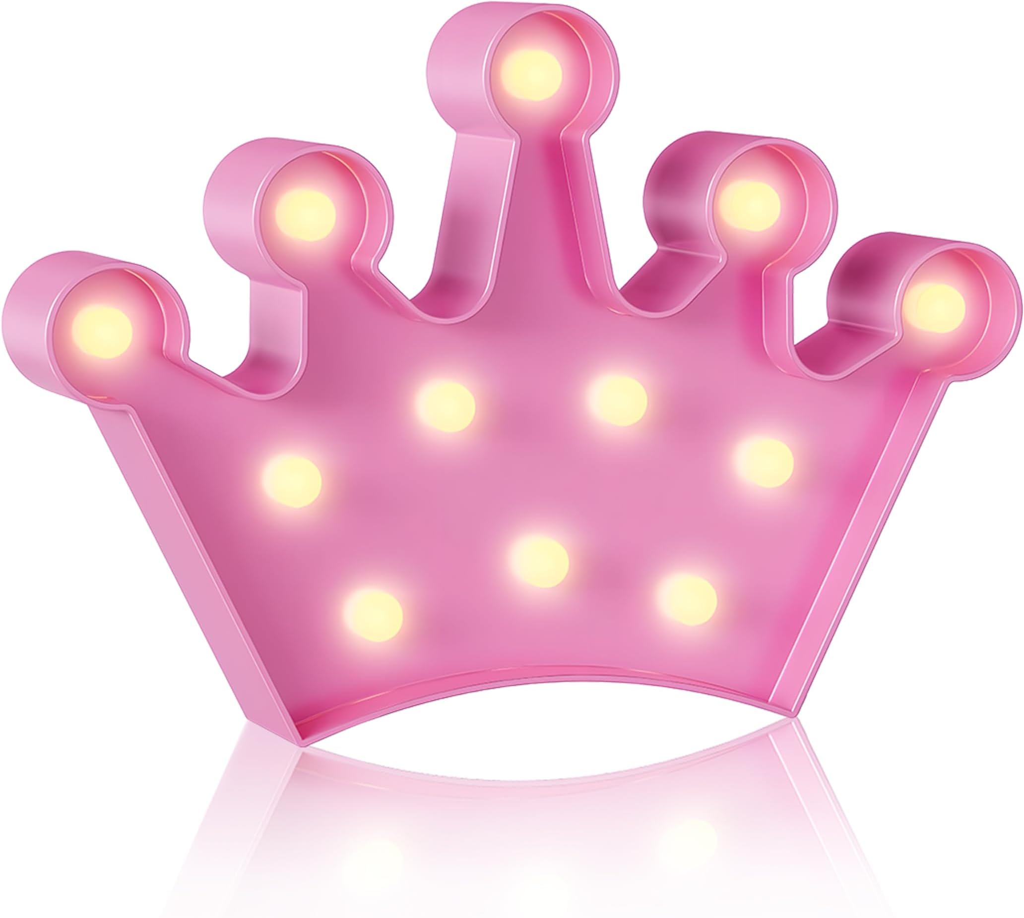 Amazon.com: YiaMia Crown Pink Room Decor, Princess Decor for Girls Room ...