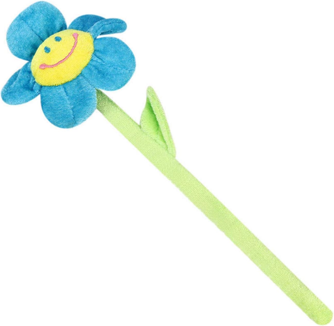 Plush Daisy Sun Flower with Bendable Stems Smile Face Stuffed Toy Home ...