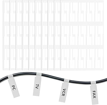 Amazon.com : MJIYA Wire Labels, Self-Adhesive Cable Label - Waterproof ...