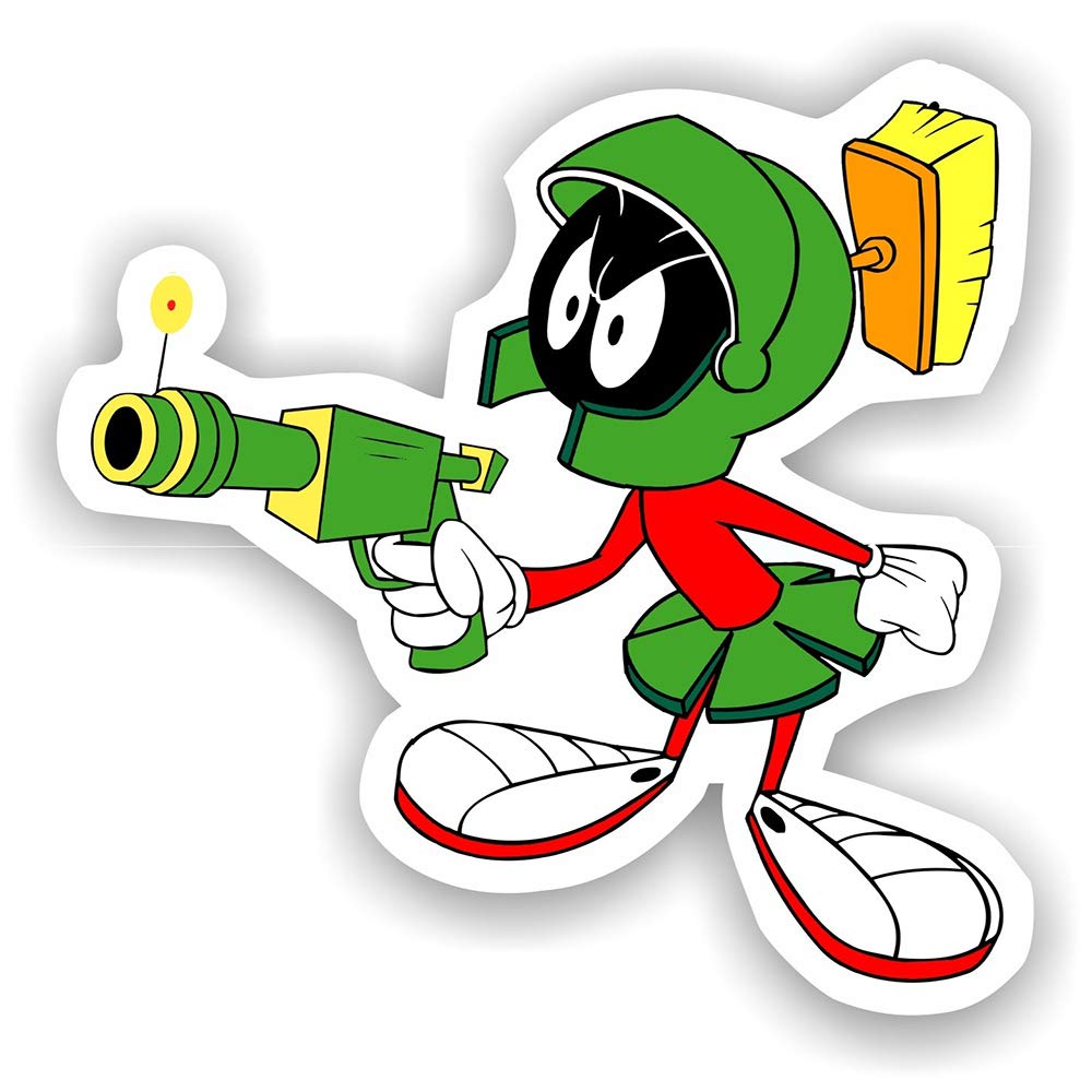 Buy Marvin The Martian - Full Color Cad Cut - Looney Tunes - Sticker ...