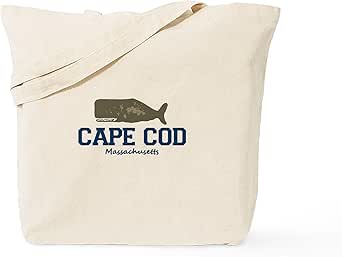 Amazon.com: CafePress Cape Cod Whale Design. Tote Bag Natural Canvas ...