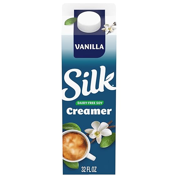 Amazon.com: Silk Soy Creamer, Vanilla, Smooth, Lusciously Creamy Dairy ...