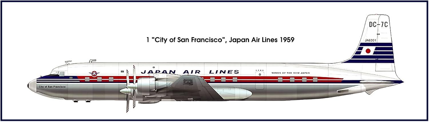 Roden dc-7C Japan Airlines avión modelo de kit – Yaxa Colombia