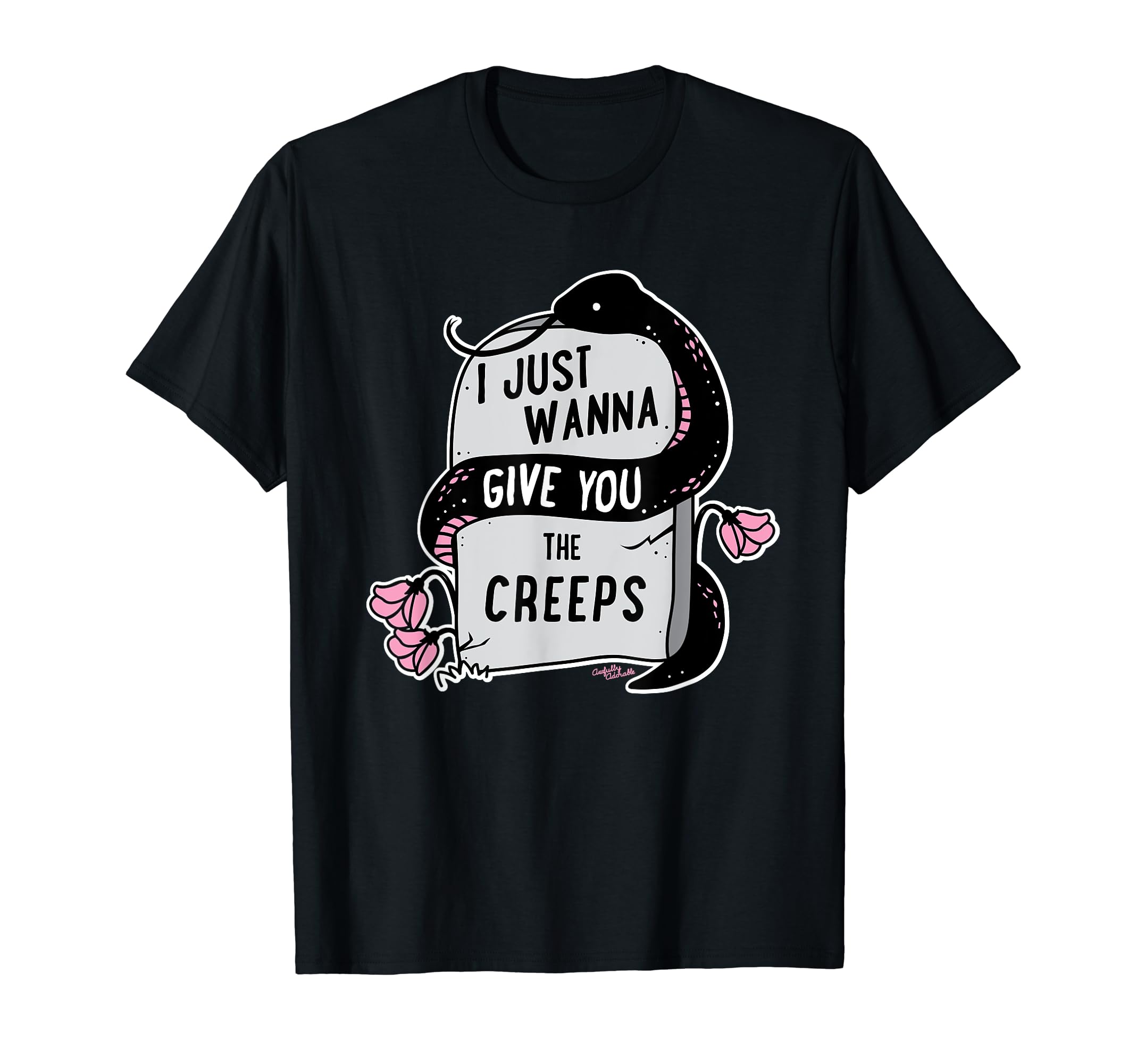 Amazon.com: I Just Wanna Give You The Creeps Pastel Goth Snake Cult Tee ...