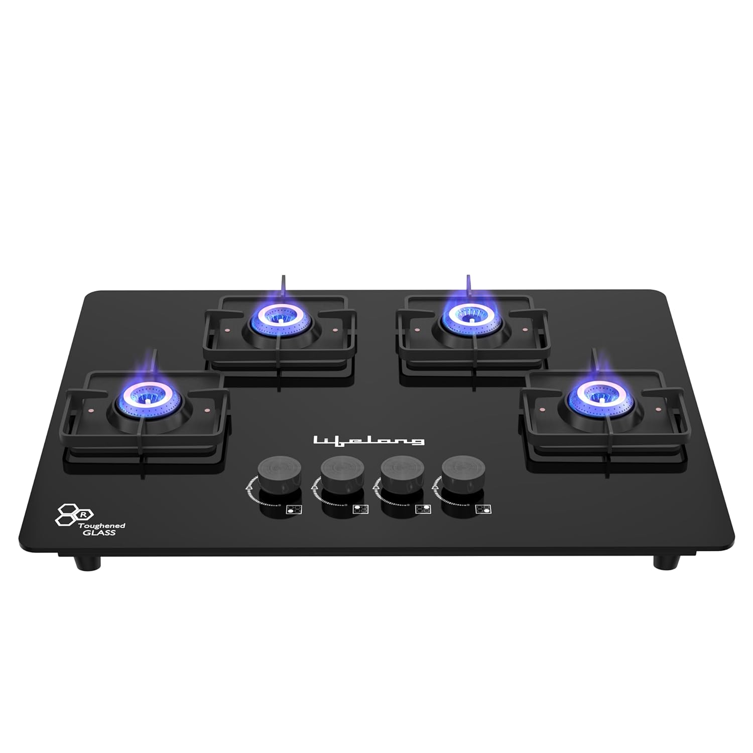 Lifelong 4 Gas Burner Top Gas Stove with Automatic Ignition