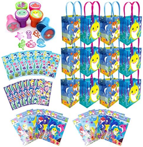 Amazon.com: Baby Shark Party Favor Pack ~ Bundle of 12 Premium Full ...