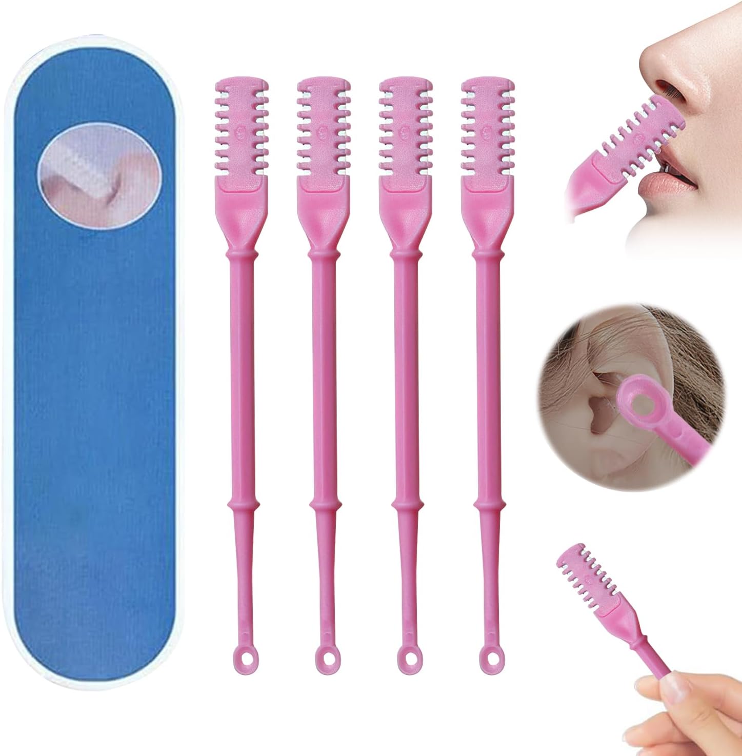 Amazon.com: Nicgou 2-in-1 Nasal Hair Cutter, 360 Rotating Nose Hair ...