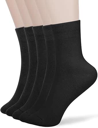 FGZ Women Thin Cotton Socks, Soft Cotton Bootie Socks Women Above Ankle ...