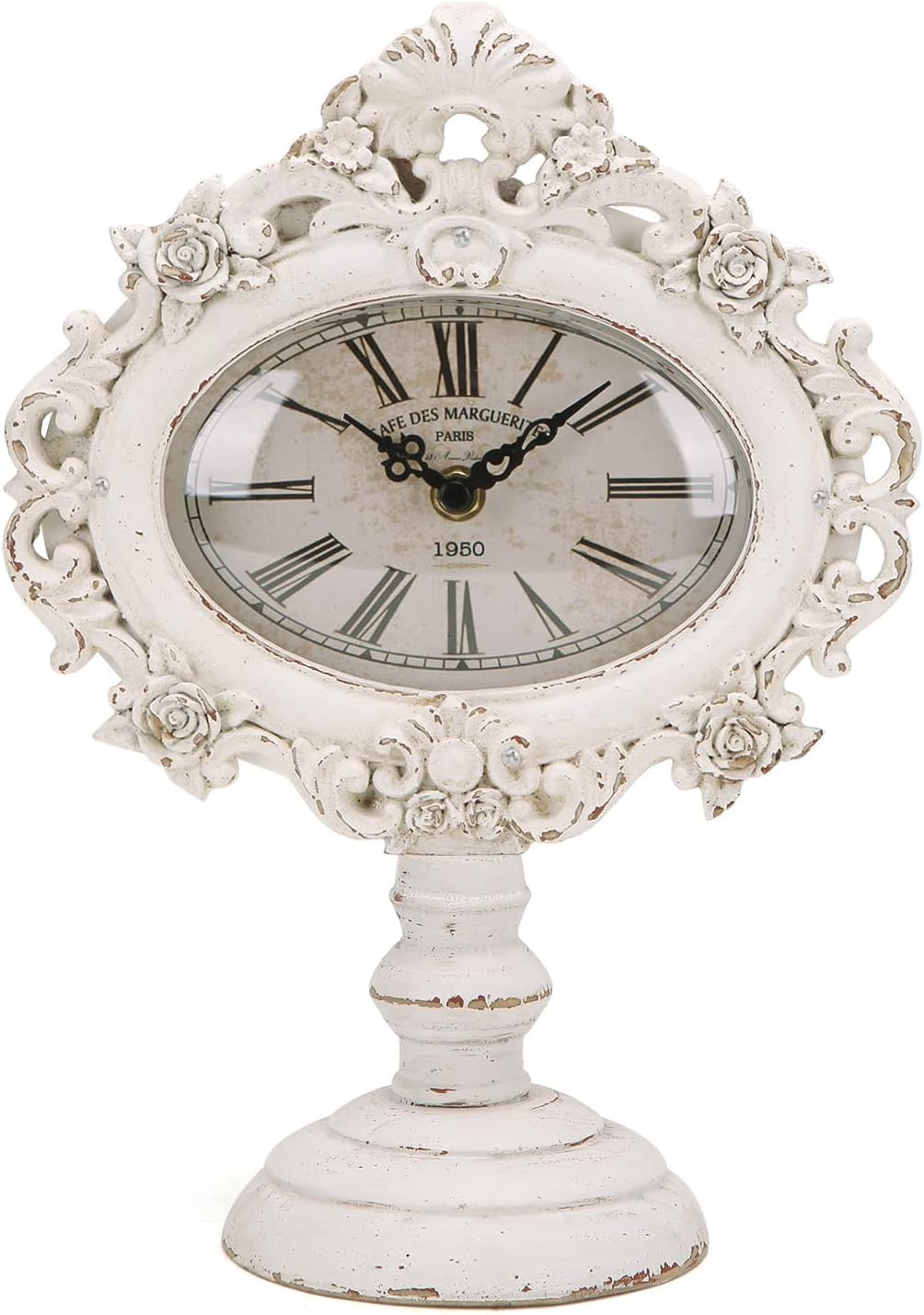 Amazon.com: NIKKY HOME Vintage Table Clock with Beads, Silent Shelf ...