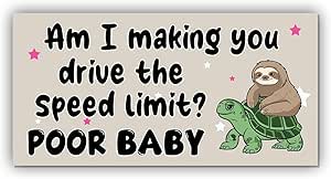Amazon.com - Magnetic Bumper Sticker Am I Making You Drive The Speed ...