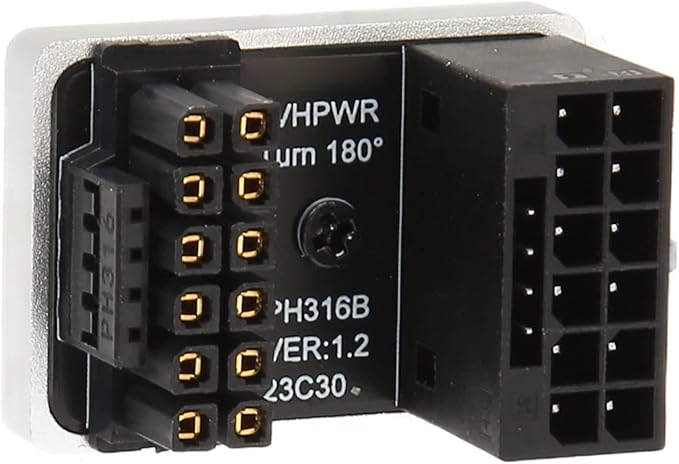 Amazon.com: Yunseity GPU PCIe5.0 16 Pin Connector, ATX3.0 180 Degree ...