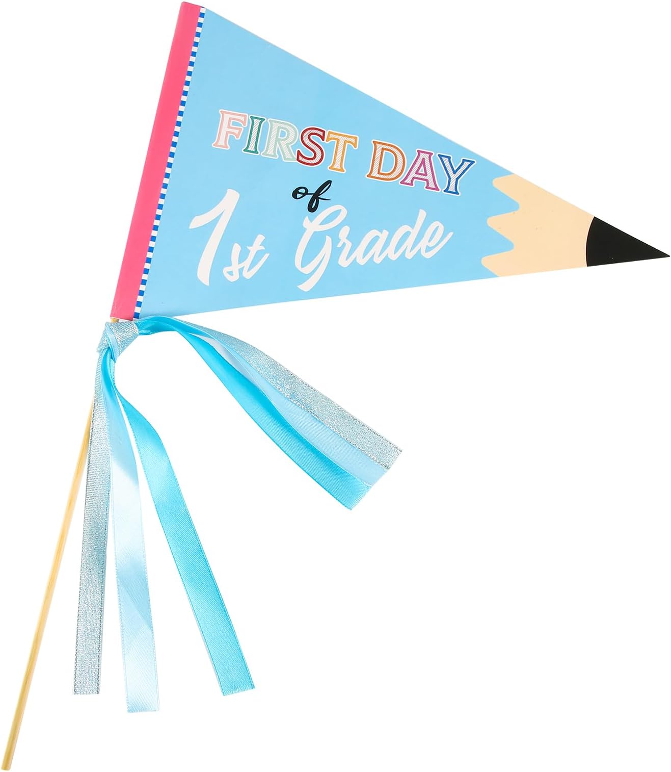 Amazon.com: First Day of 1st Grade Pennant Flag for Kids, Back to ...