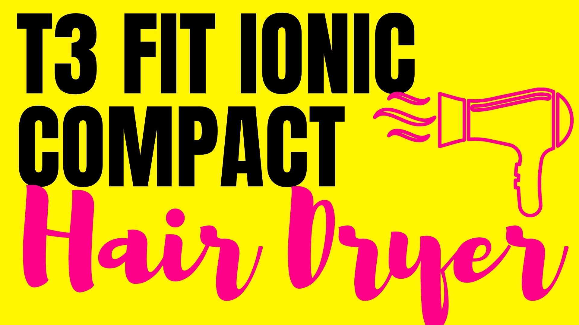 Watch T3 Micro T3 Fit Ionic Compact Hair Dryer Review! on Amazon Live