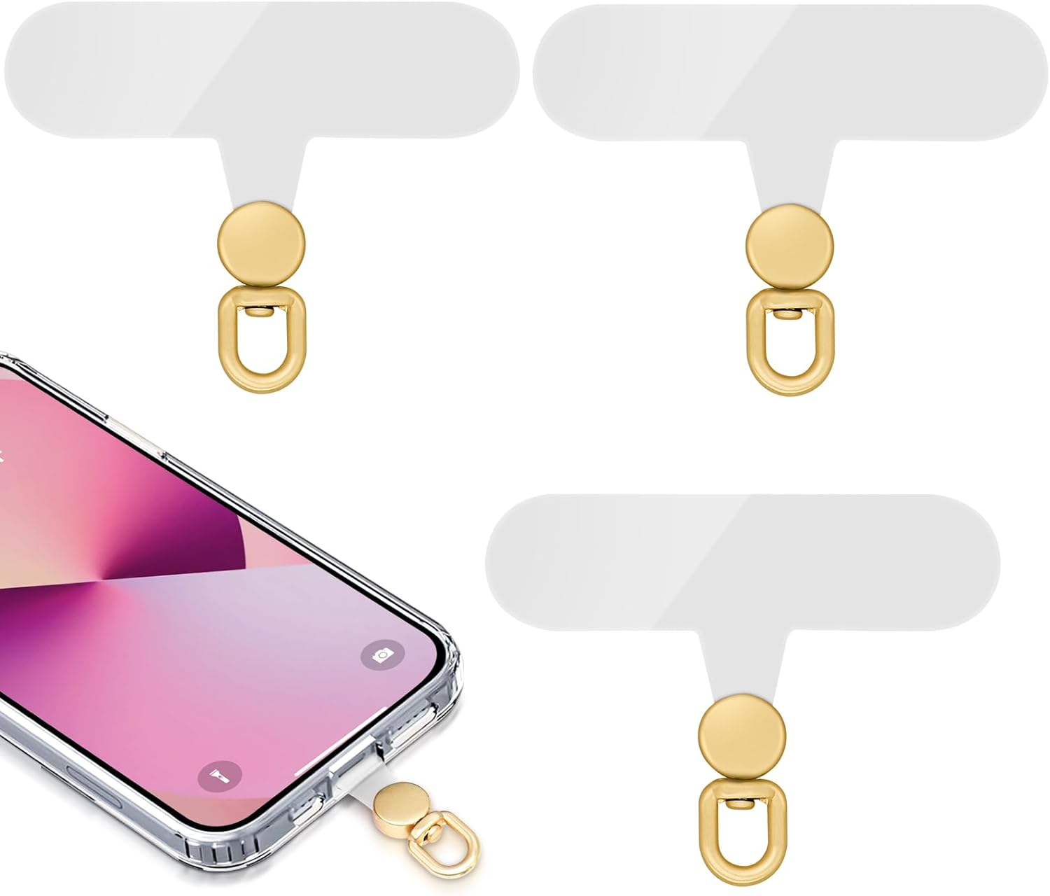 Amazon.com: 360°Rotatable Phone Tether Tab,3 Pieces Universal Phone ...