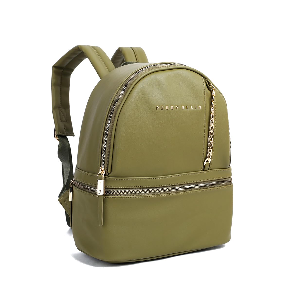 Perry Ellis - Bolso Backpack para Dama Color Verde Olivo Colección ...
